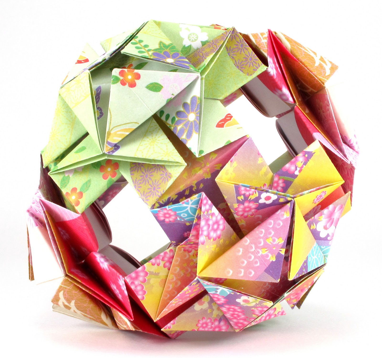 Bead Origami: Origami Interlude: Flower Cube