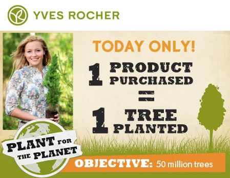 Celebrate Earth Day with Yves Rocher - your purchase will plant a tree ...