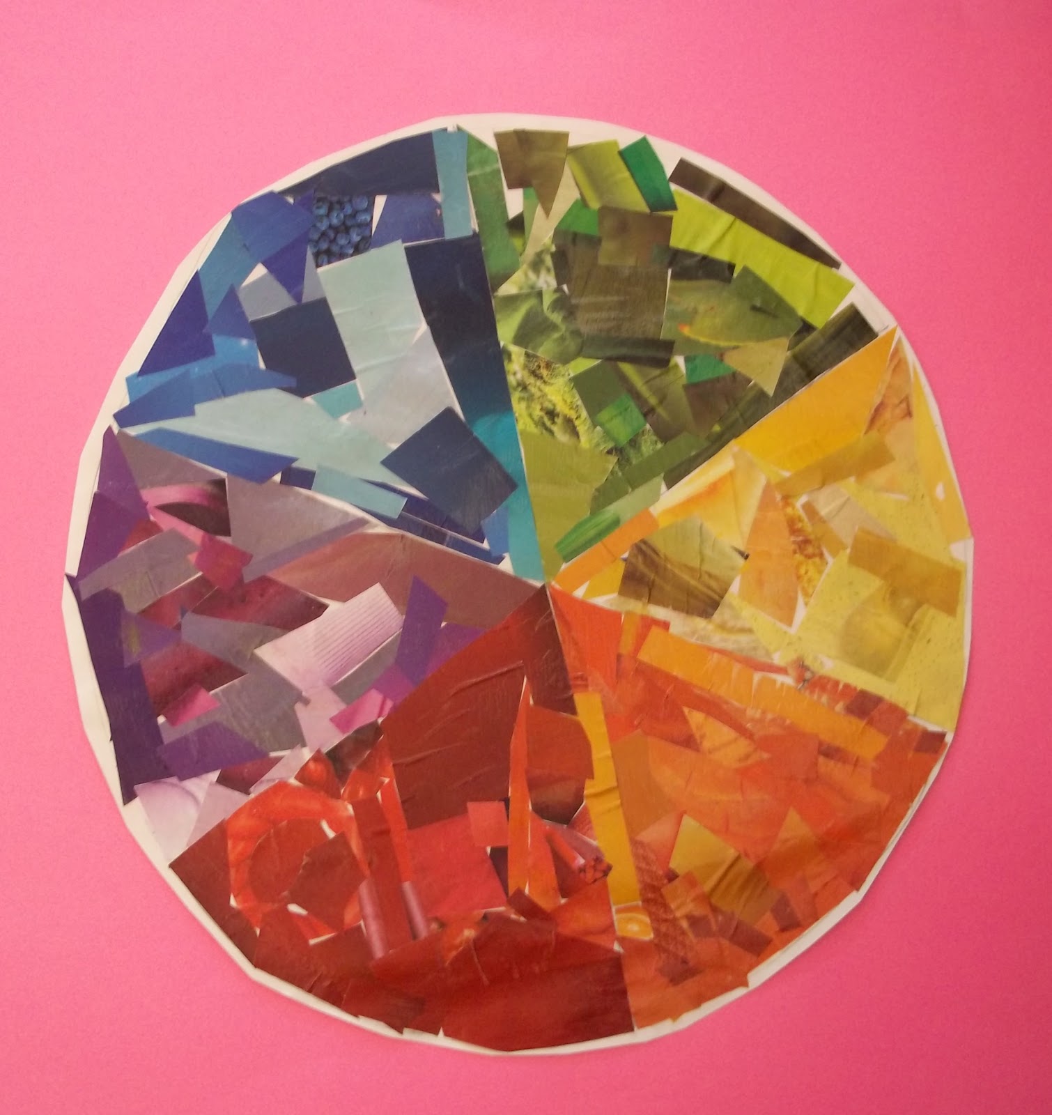 Monument Valley Regional Middle School Art Class: Color Wheel Collage ...