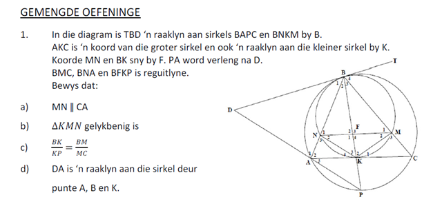 Bulldogs Math minds: EUKLIDIESE MEETKUNDE GEMENGDE OEFENING