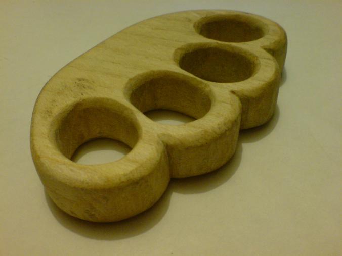 WeaponCollector's Knuckle Duster and Weapon Blog: Simple Solid Walnut ...