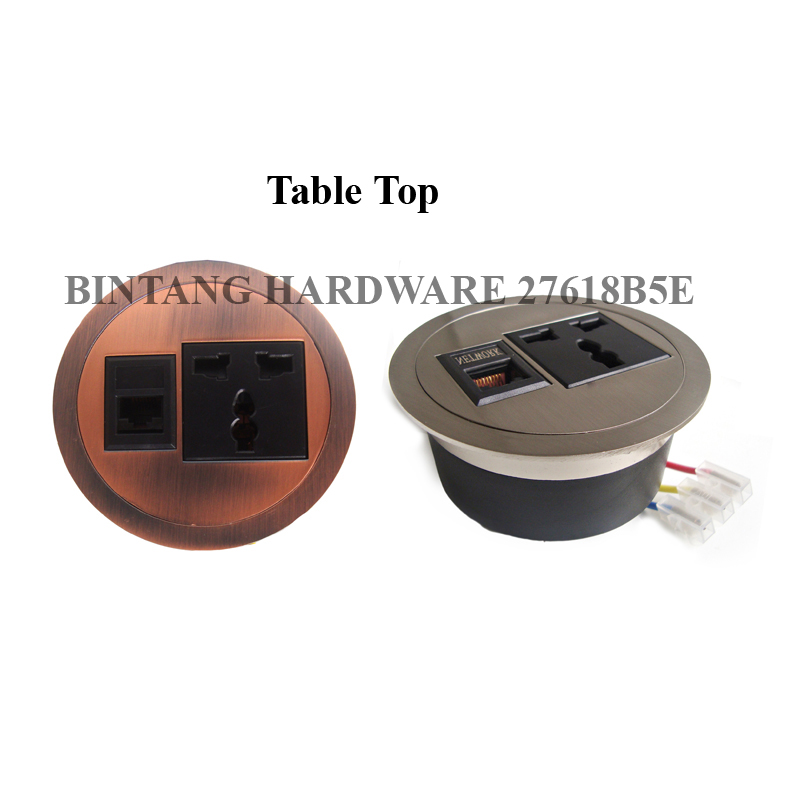 Table Top Socket Colokan Meja Meeting Kantor - Bintang Hardware