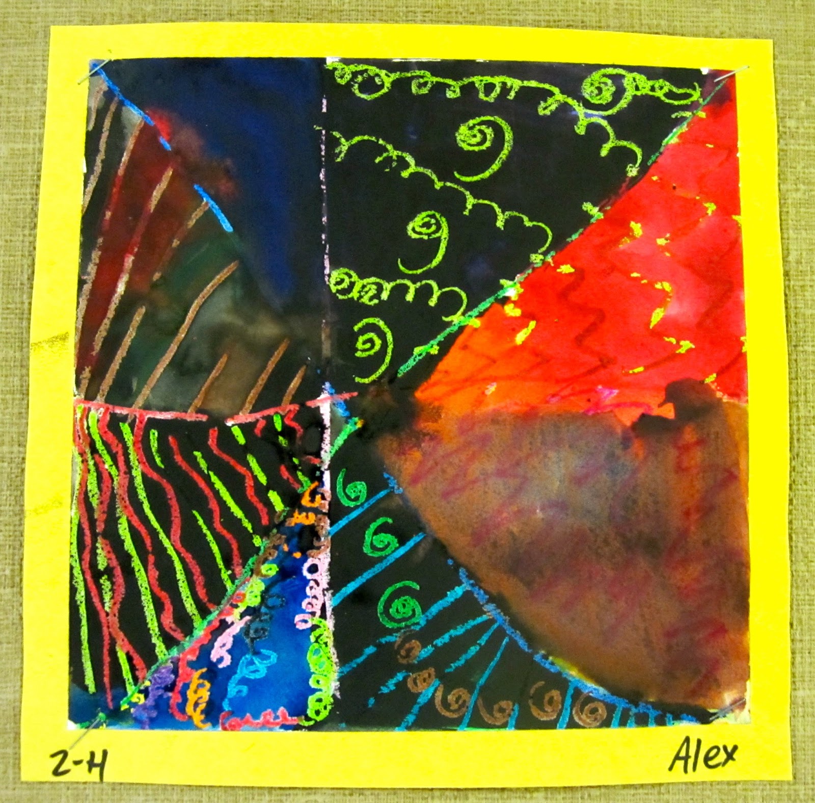 King Elementary Art Room: 2nd Grade Line Paintings