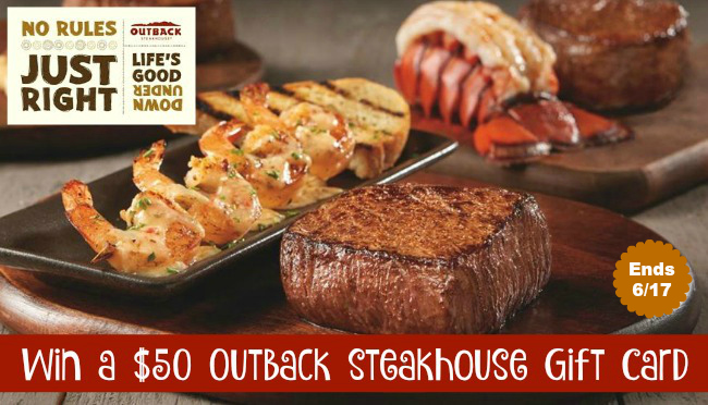 $50 Outback Steakhouse Gift Card GA-1-US-Ends 6/17 | Miki's Hope