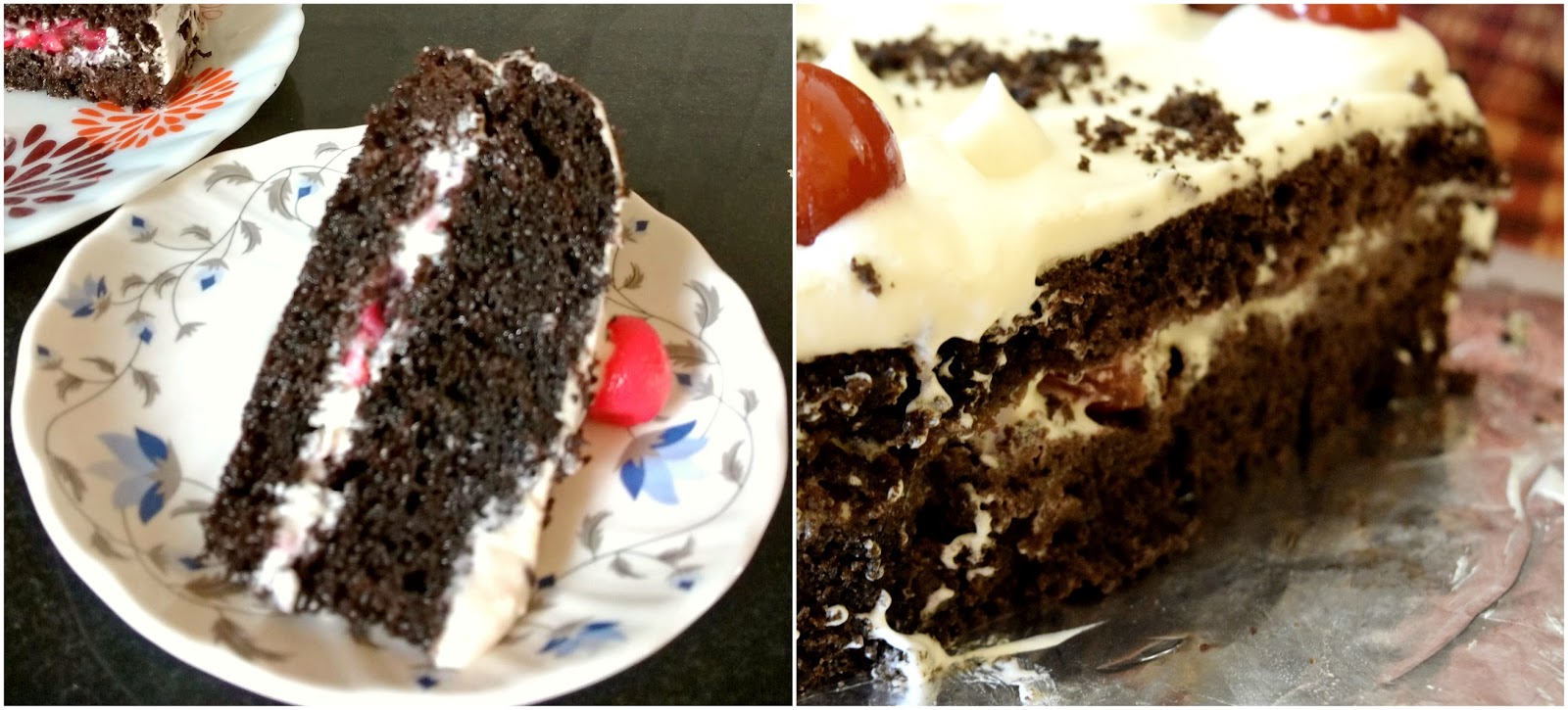 Poorni's Cookbook: Simple Black forest cake/ Black forest pastry ...