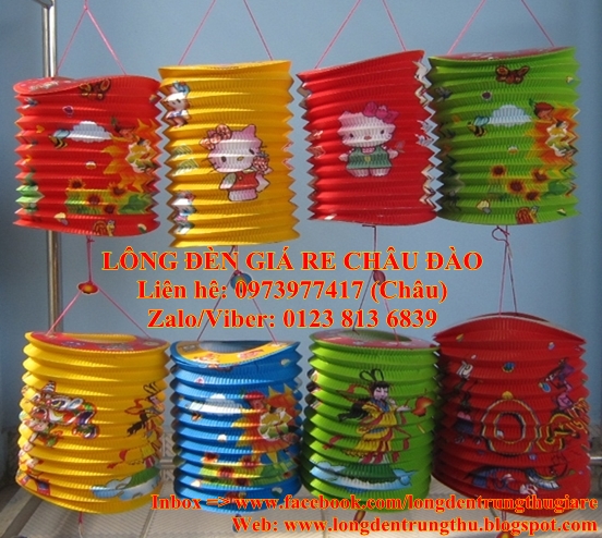Lồng đèn giấy - Lồng đèn trung thu giá rẻ (giá sỉ) sản xuất tại VN