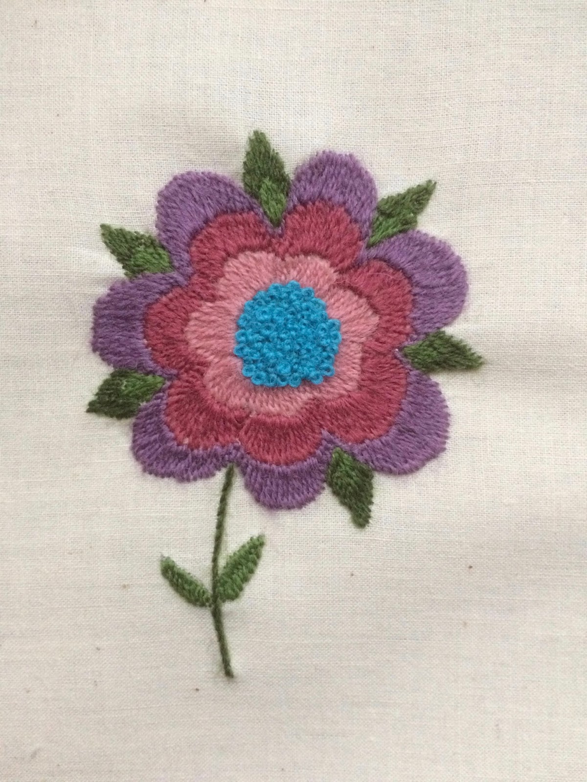 Queenie's Needlework: Sunday Stitch School - Revision: Stitches 36 - 40