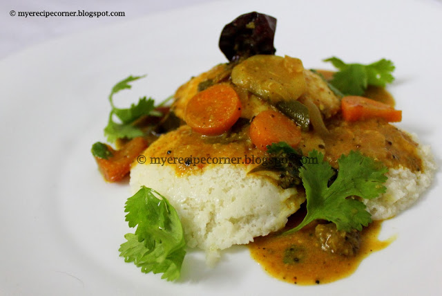 Mye's Kitchen: Idli Sambar / Hotel Idli Sambar Recipe