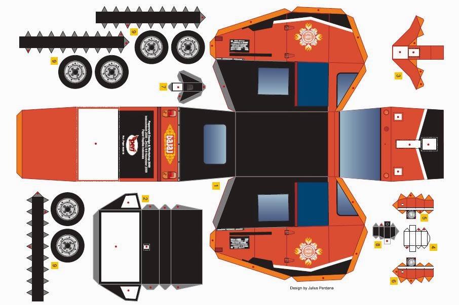 Kumpulan papercraft mobil - Desain Hidupmu