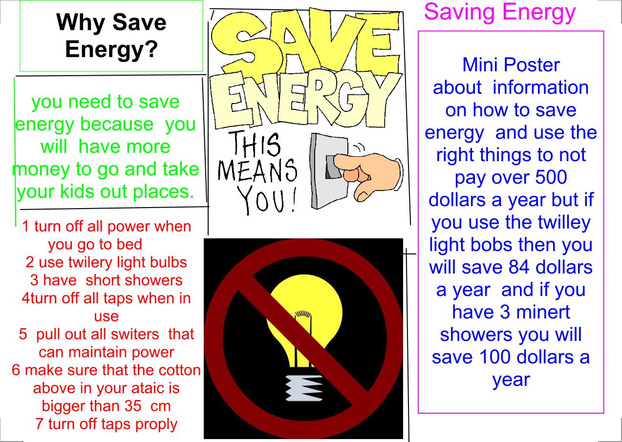 Cass @ Tamaki Primary School: Energy Brochure