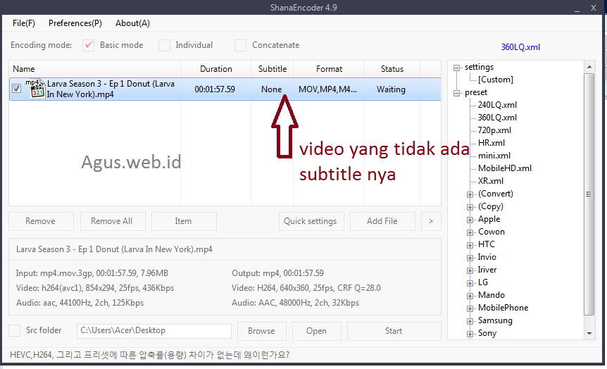 Tutorial Encode Video Dengan Mudah - Webrin