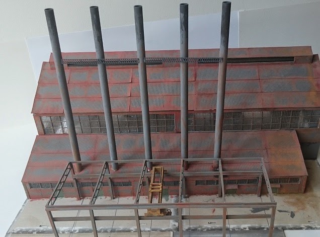 Custom N scale Steel mill | Model Train Forum