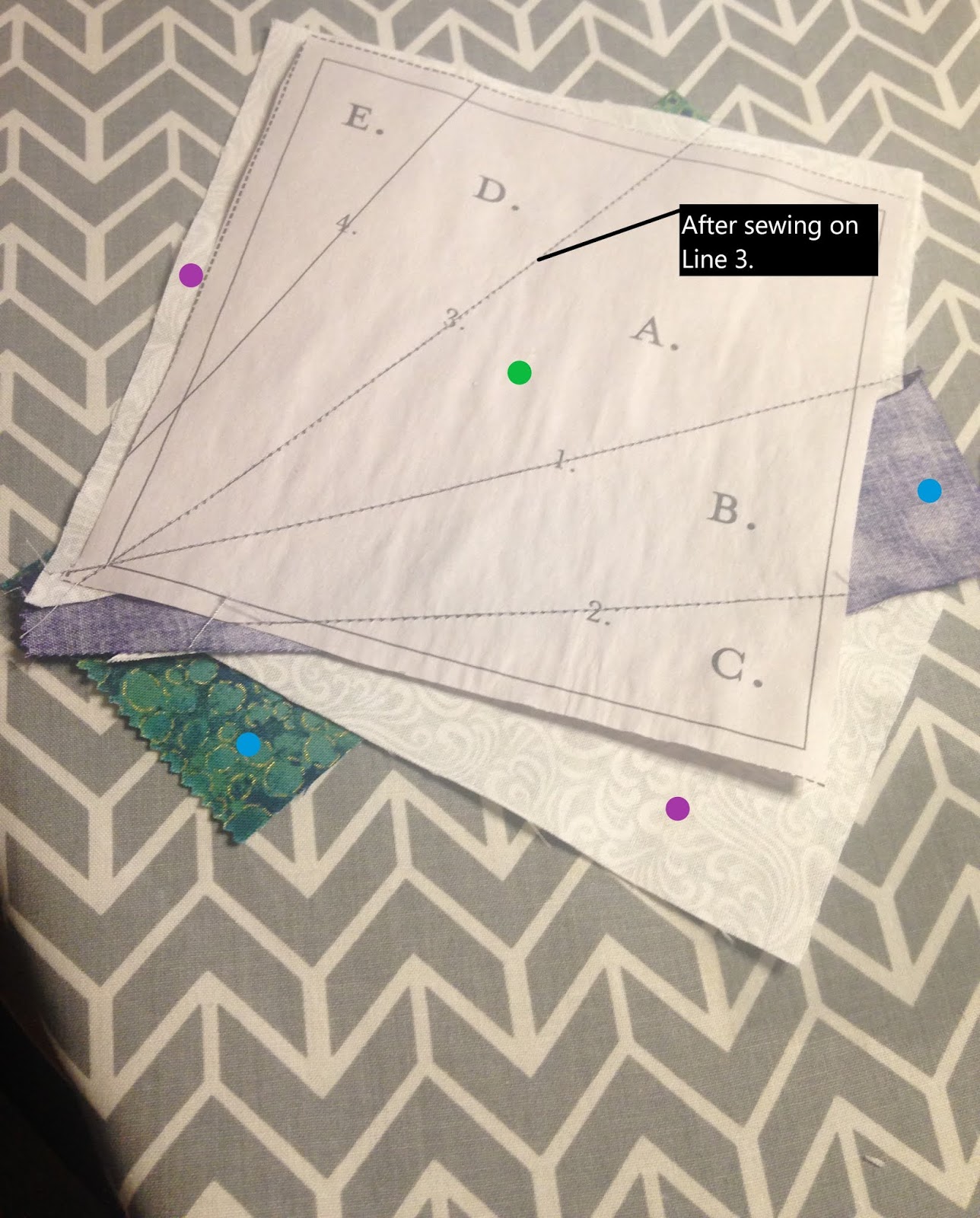 Tutorial: Paper Piecing Endless Chain Quilt Block