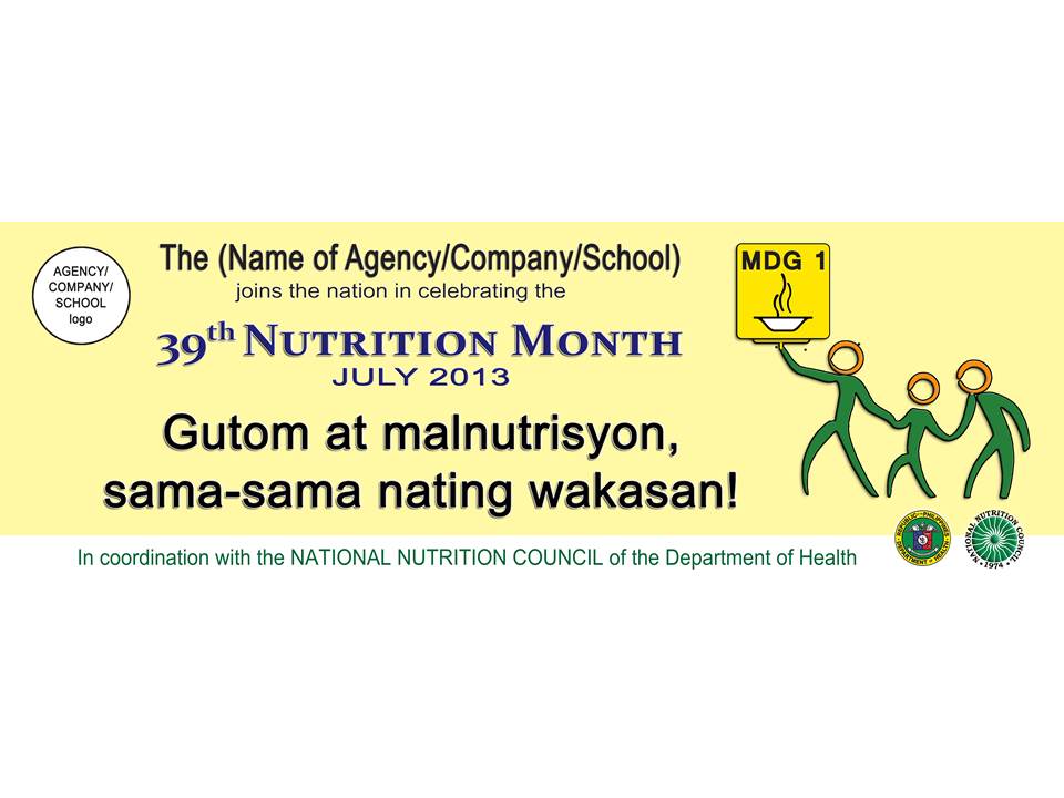 Department of Education Manila: 39th Nutrition Month