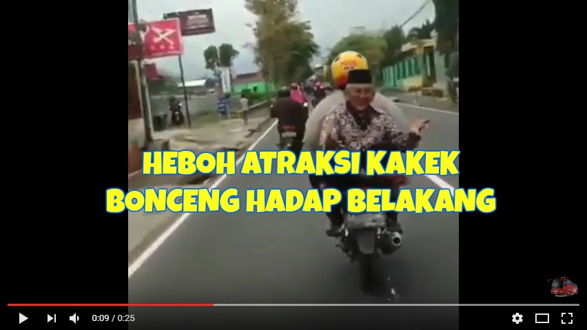 Heboh Video KAKEK Bonceng Motor Hadap Belakang - LAPAK MOBIL DAN MOTOR ...