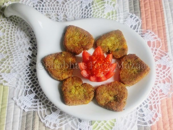 Shobha's Food Mazaa: PAV BHAJI FLAVOURED VEGETABLE AND OATS CUTLETS