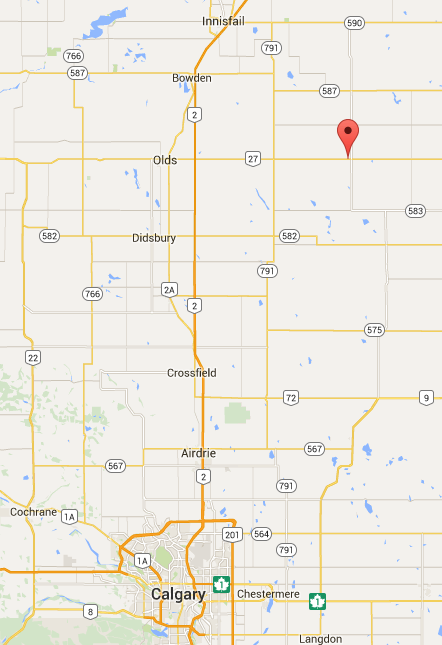 The view from here: Torrington, Alberta