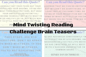 Eye Yoga Mind Twisters Reading Challenge Brain Teasers