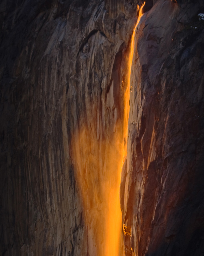 Yosemite Firefall, Yosemite Valley, CA, US ~ Great Panorama Picture