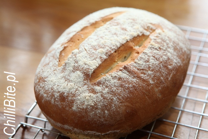 ChilliBite.pl - motywuje do gotowania!: Prosty chleb pszenny drożdżowy