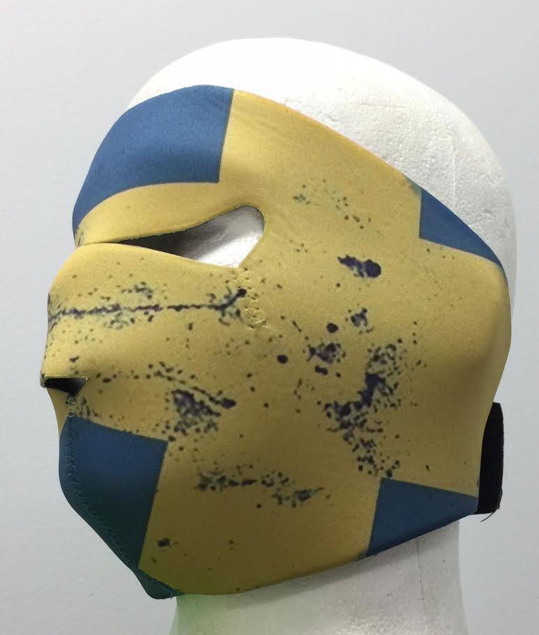 Motorcycle Helmets: Swedish Flag Face Mask