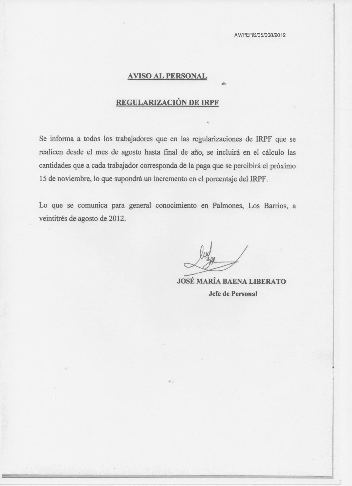 MCA UGT ACERINOX EUROPA