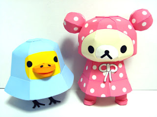 Little Things I Made: Rilakkuma Paper Crafts :: Raincoat