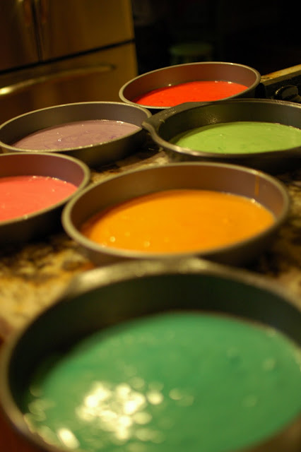 TurtleCraftyGirl: Rainbow Cake