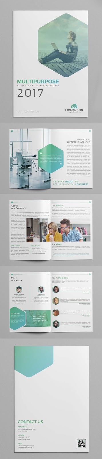 15 New Creative Brochure / Catalog Templates 2018 - Graphic Design Freebies