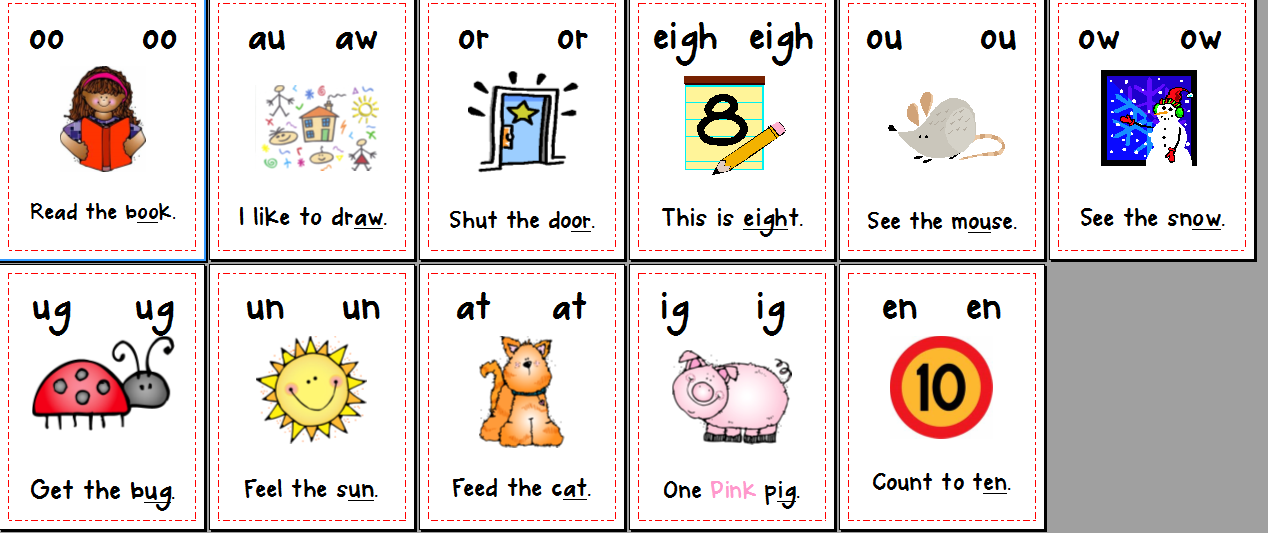 Krazy in Kindergarten: Letter combos posters