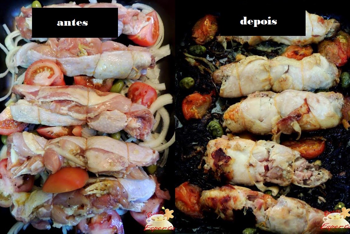 FRANGO DESOSSADO, RECHEADO E ASSADO - Priscila Schulz | RECEITA ESPERTA ...