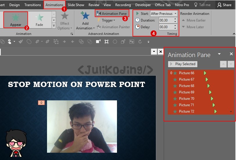 Cara Menciptakan Animasi Bergerak Stop Motion Di Power Point - Andy's Animation