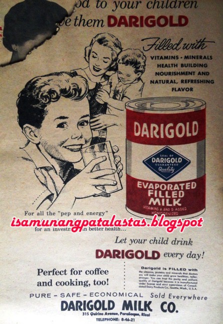 ISA MUNANG PATALASTAS: 177. Brand Stories: DARIGOLD MILK (1953-1976)