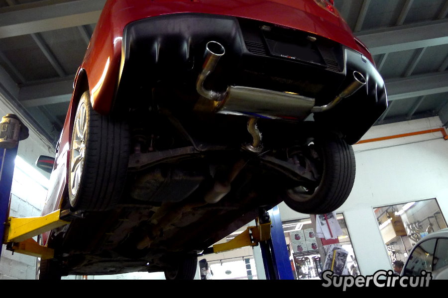 SUPERCIRCUIT Exhaust Pro Shop: Mitsubishi Lancer Twin Rear Exhaust ...