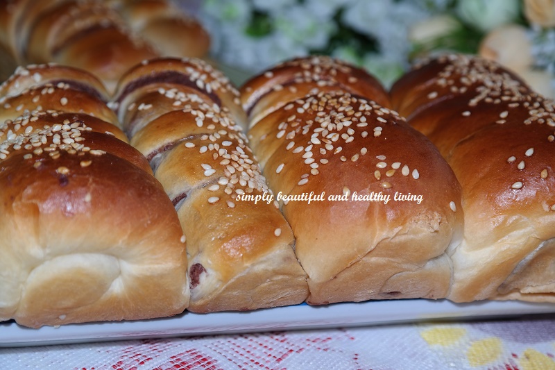 simply beautiful and healthy living: Red Bean Paste Rolls using ...