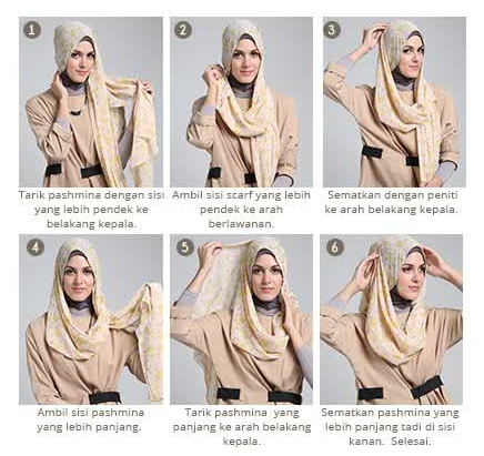 Foto Tutorial Hijab Modern Praktis