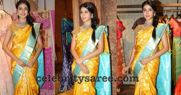 Yashu Mashetty Yellow Bridal Saree - Saree Blouse Patterns