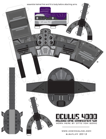 Chemical9: Oculus 4000 : Powered Ocular Enhancement Suit - Paper toy ...