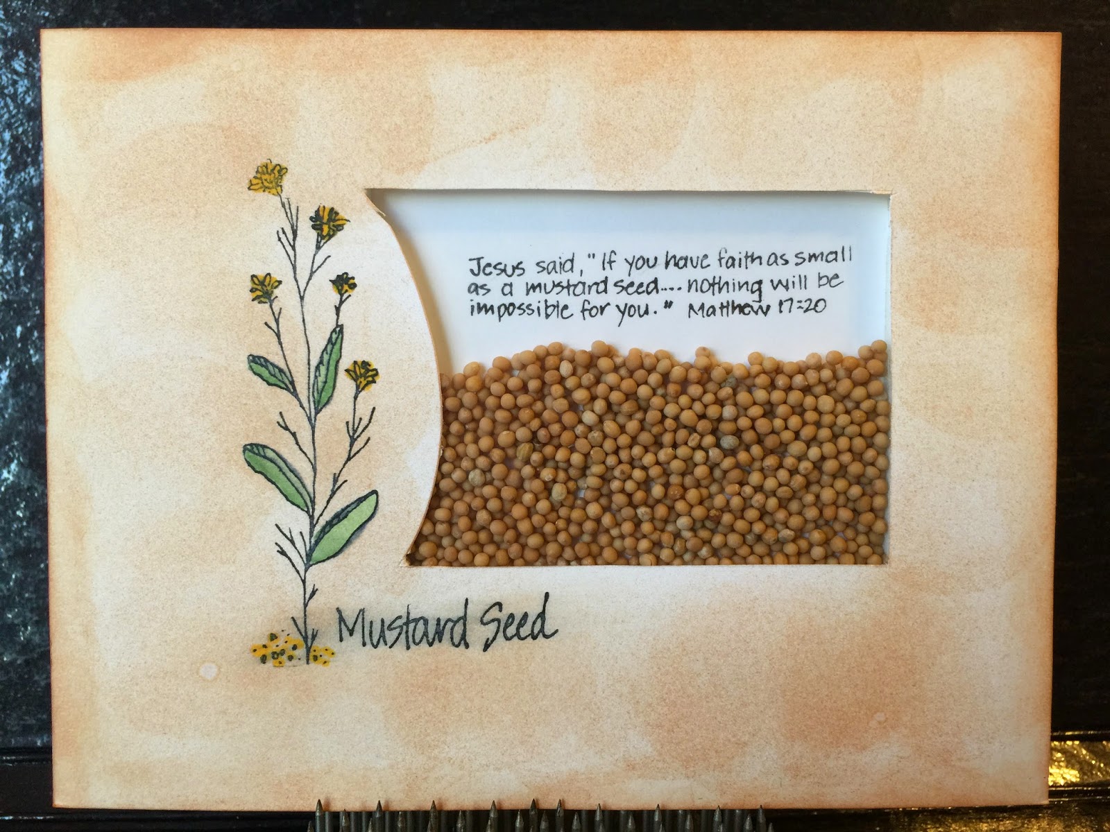 AugustDuce: Faith as small as a mustard seed.