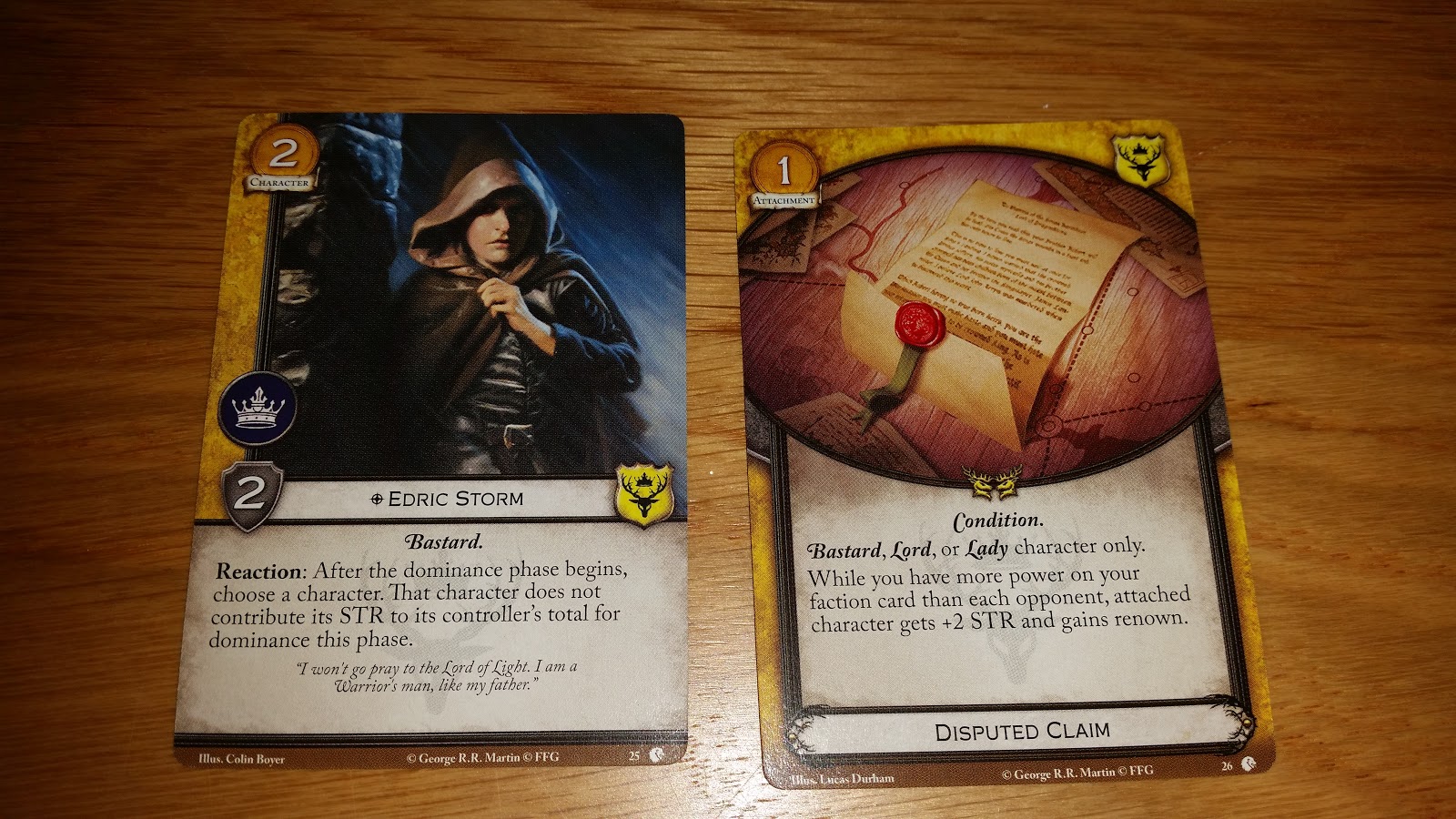 A Game Of Thrones LCG Lions of Casterley Rock deluxe expansion unboxing ...