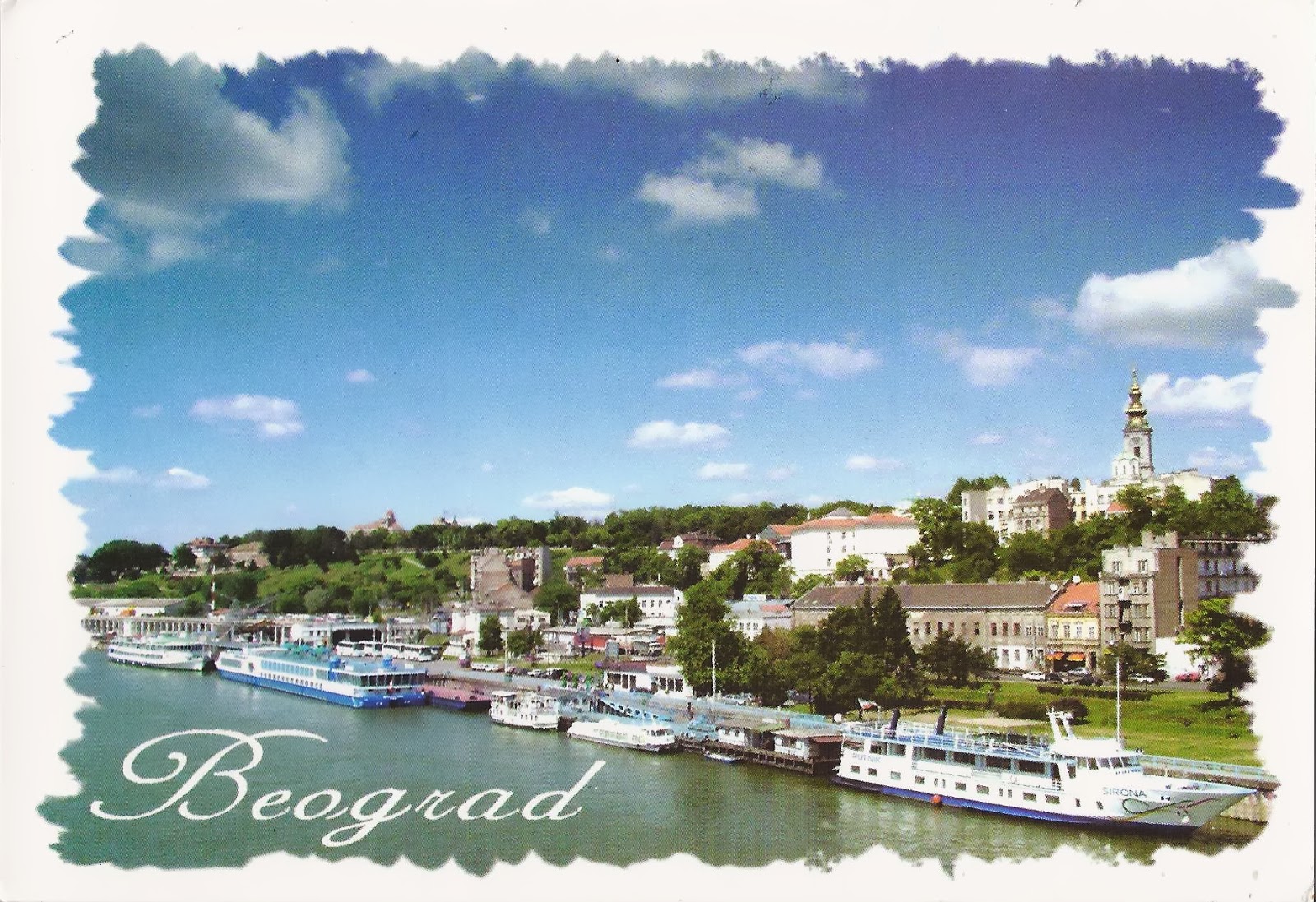 A Journey of Postcards: Belgrade, Capital of Serbia, view from the ...