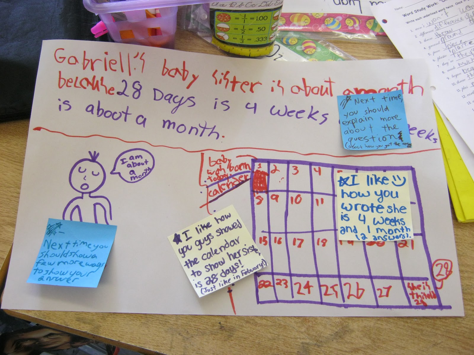 South East 1 Math: Kids Can Give GREAT Feedback!