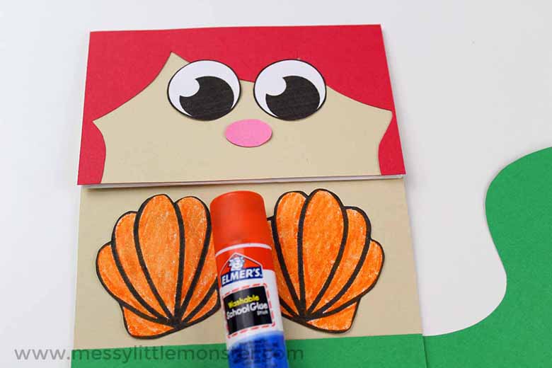 Mermaid Paper Bag Puppet – a Fun Under the Sea Theme Craft - Messy ...