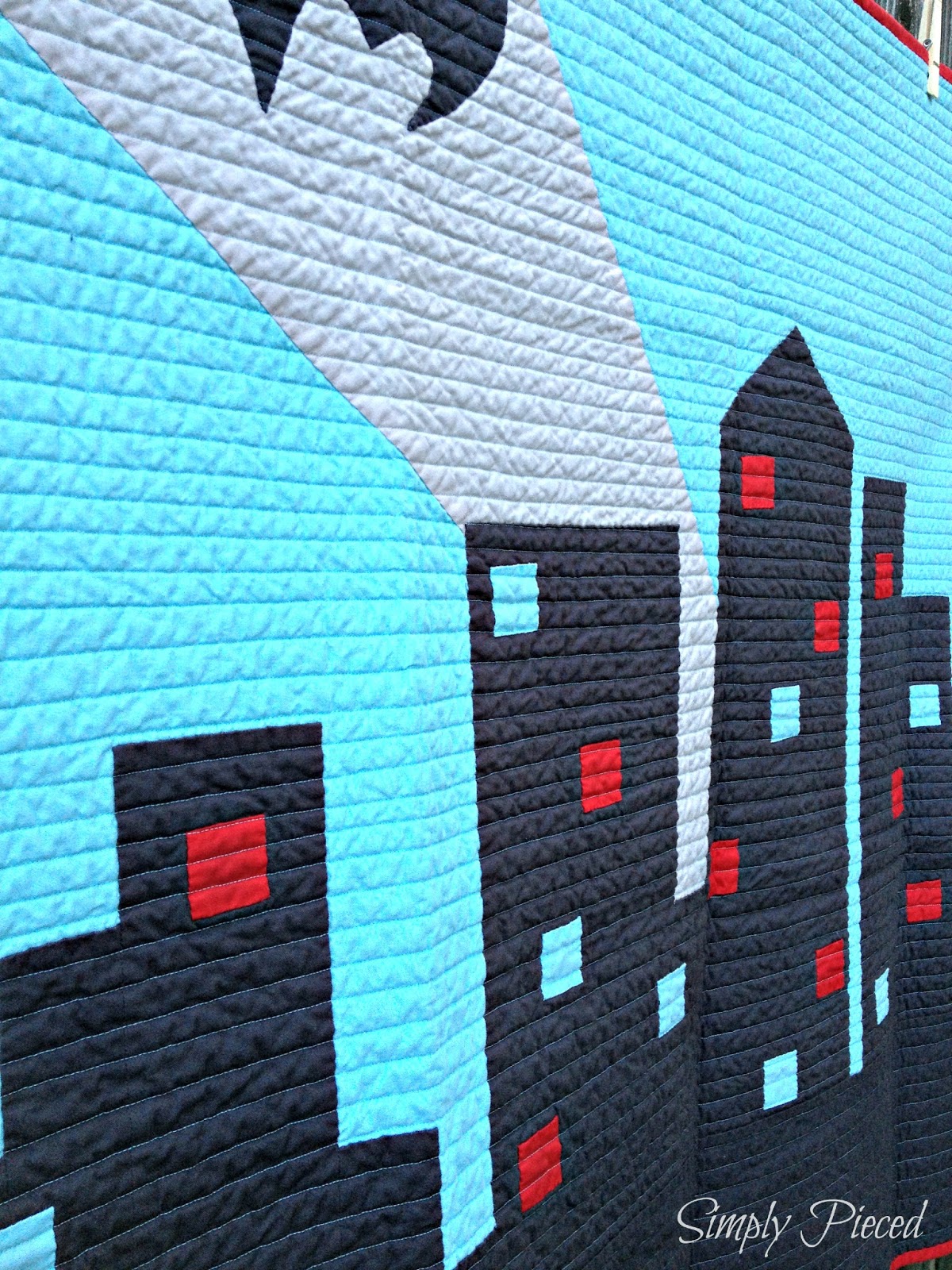 Quilt Story: Modern Batman Quilt from Simply Pieced