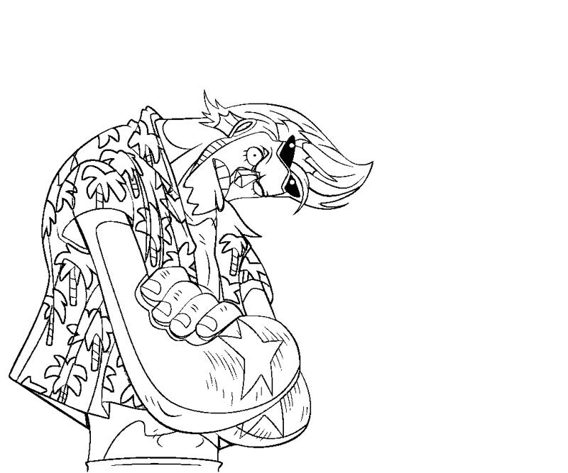 Franky One Piece Coloring Coloring Pages