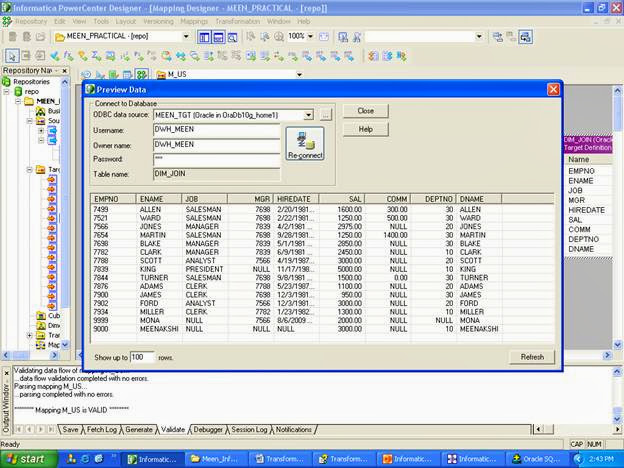 DYNAMIC LOOKUP WITH UPDATE STRATEGY IN INFORMATICA