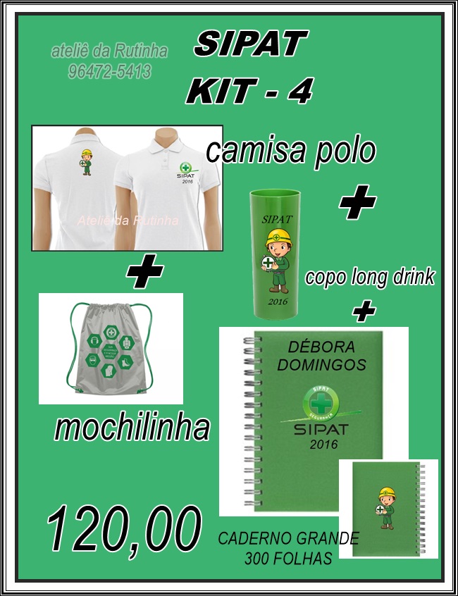 Ateliê da Rutinha - Arte em Personalizar: BRINDES PERSONALIZADOS SIPAT