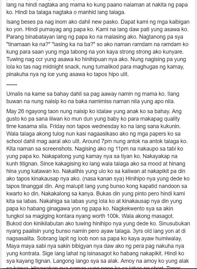 "Tinawag niya ako..Nakahiga siya sa kama..Tuloy pa rin p*ngh*hipo ng ...