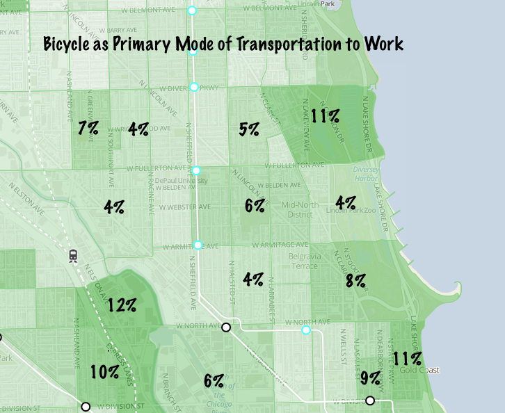 Bike Walk Lincoln Park: How many people in Lincoln Park bike to work ...