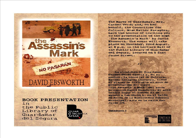 Menjallibres: PRESENTACIÓN, EN INGLÉS, DEL LIBRO: "THE ASSASSIN'S MARK"